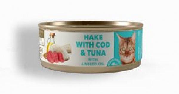 Lata AMITY Sterilized Hake/Cod/Tuna (80gr)