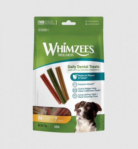 Snack Dental Whimzees Stix M 7 uds.
