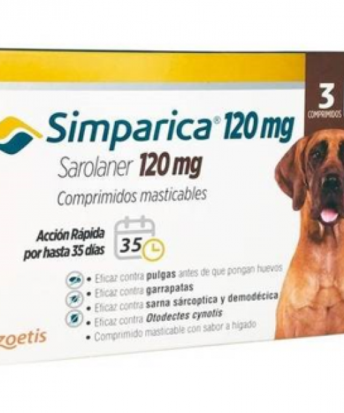 Simparica (3 Comprimidos) (5, 10, 20, 40, 80 y 120 mg)