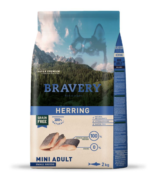 BRAVERY HERRING (Arenque) MINI ADULT SMALL BREEDS (2 y 7 kls)
